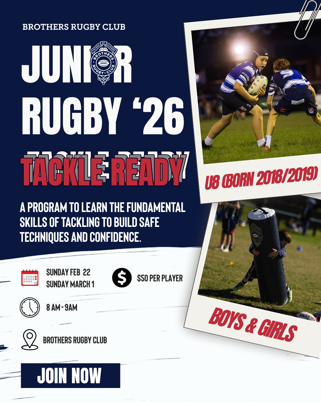 Tackle Ready Program – Brothers Rugby Club